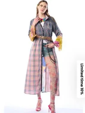 Aratta | Jackets & Coats | F5nwt Aratta Kaitlin Maxi Duster Multicolor ...